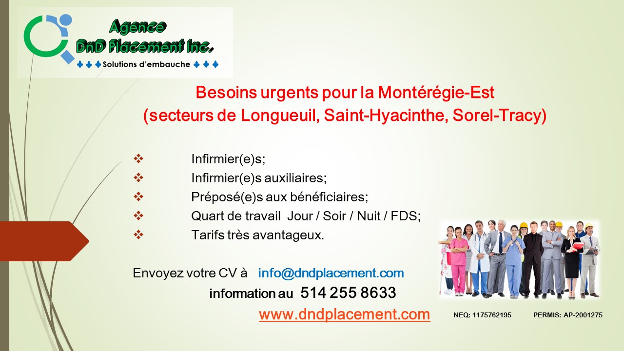 DnD Placement – Spécialiste dans le recrutement au Canada